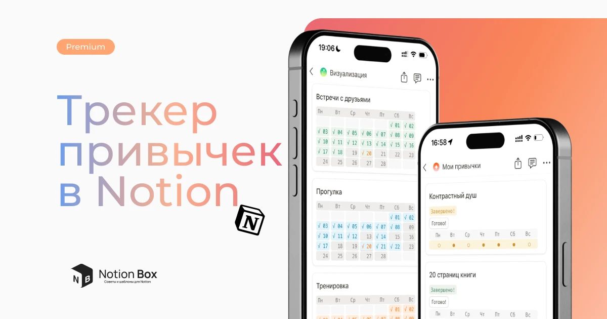 Трекеры привычек в Notion: 7 лучших вариантов на 2025 год • NotionBox